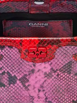 GANNI Mini Bou Tote Bag - Pink