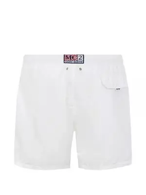 MC2 SAINT BARTH Logo-patch Swim Shorts - White
