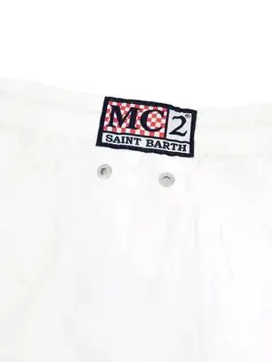 MC2 SAINT BARTH Logo-patch Swim Shorts - White