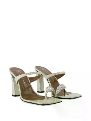 GIUSEPPE ZANOTTI Icon Ring Heeled Sandals - Neutrals