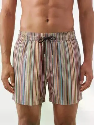 Paul Smith Striped Swim Shorts - Red
