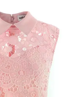 SELF-PORTRAIT Lace Collared Dress
