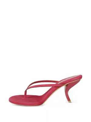 GIABORGHINI Aurorina Leather Sandals - Red