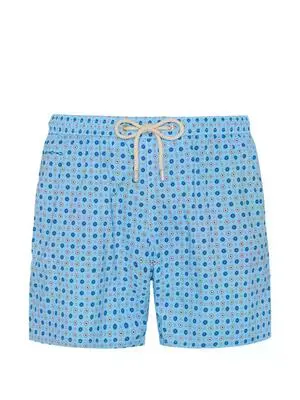 MC2 SAINT BARTH Patterned Swim Shorts - Blue