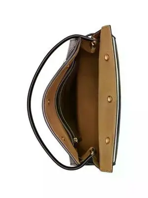 Tory Burch Small Lee Radziwill Double Bag In Croc-embossed Leather