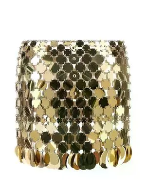 Rabanne Disc-embellished Skirt - Gold