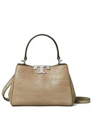 Tory Burch Mini Eleanor Soft Croc-embossed Satchel - Neutrals