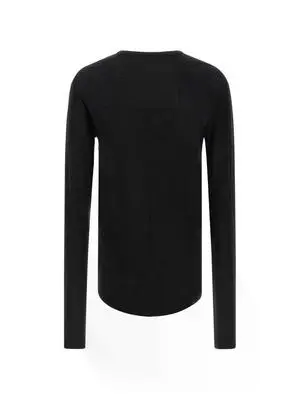 THOM KROM Ribbed Raw-cut T-shirt