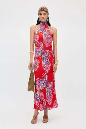 Rixo Maura Butterfly Bloom Jacquard Top