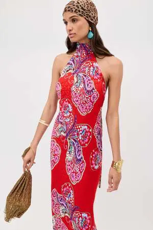 Rixo Maura Butterfly Bloom Jacquard Top