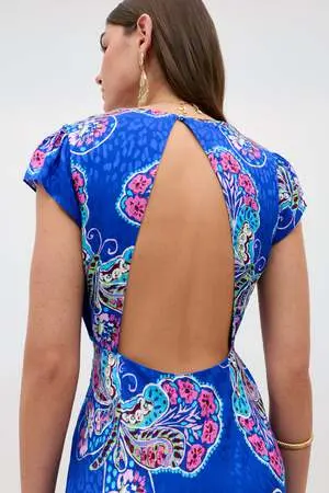 Rixo Amy Butterfly Bloom Jacquard Top