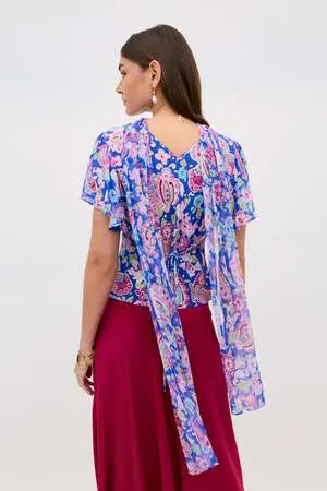 Rixo Lania Cara Floral Top