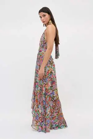 Rixo Alaina Cara Floral Leopard Dress - Multi