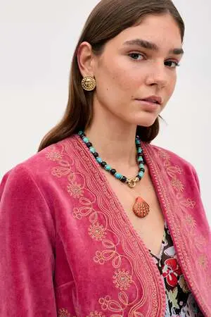 Rixo Cliona Soutache Embroidered Jacket