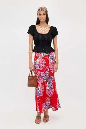 Rixo Kelly Butterfly Bloom Jacquard Regular