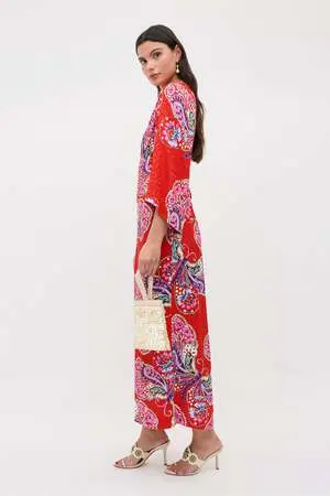 Rixo Dahlia Butterfly Bloom Jacquard Top