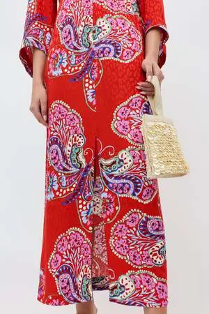 Rixo Dahlia Butterfly Bloom Jacquard Top
