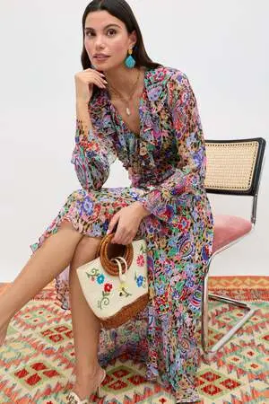Rixo Floral Leopard Print Blouse - Multi