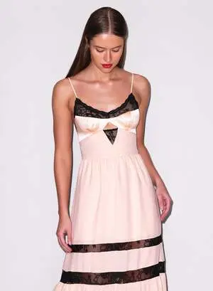 FLEUR DU MAL Adeline Dress - Soft Bisque