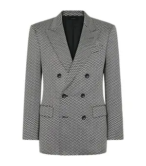 TOM FORD Silk Double-breasted Blazer