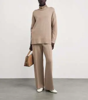 Lafayette 148 New York Cashmere-silk Blend Trousers