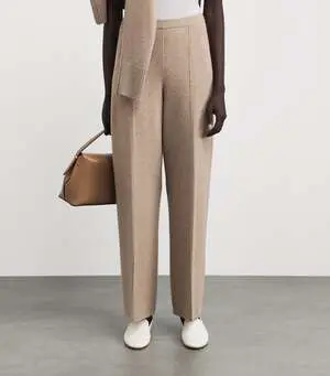 Lafayette 148 New York Cashmere-silk Blend Trousers