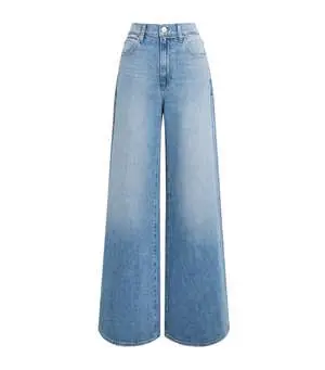 Women's Blue Wide Leg Jeans