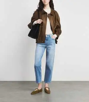 Paige Mason Ankle Straight Jeans - Blue