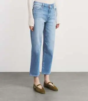 Paige Mason Ankle Straight Jeans - Blue