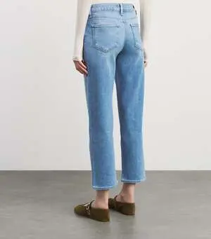 Paige Mason Ankle Straight Jeans - Blue