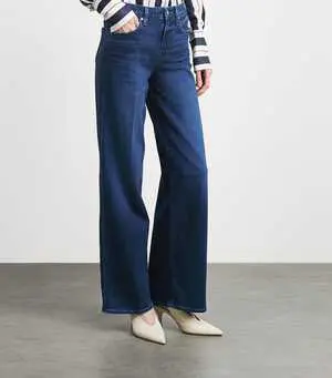 Paige Tatum Wide-leg Jeans - Blue