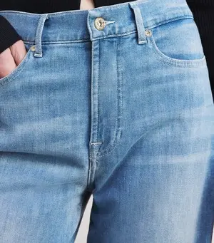 7 For All Mankind Lotta Cropped Flared Jeans