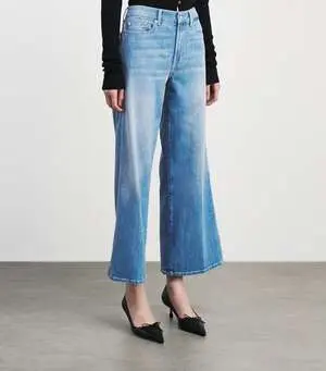 7 For All Mankind Lotta Cropped Flared Jeans