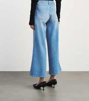 7 For All Mankind Lotta Cropped Flared Jeans