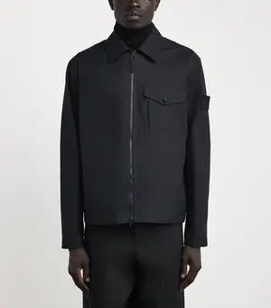 Stone Island Canvas Ghost Overshirt - Black