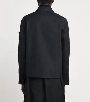 Stone Island Canvas Ghost Overshirt - Black