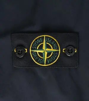 Stone Island Canvas Garment-dyed Hooded Jacket - Navy