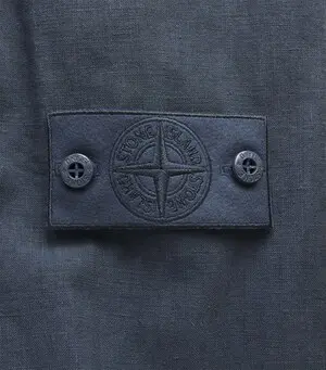 Stone Island Linen-blend Field Jacket - Blue