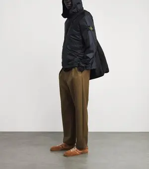 Stone Island Ripstop Hooded Jacket - Navy