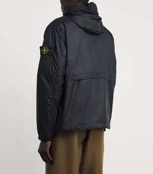 Stone Island Ripstop Hooded Jacket - Navy