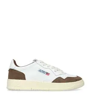 AUTRY Leather And Suede Medalist Sneakers - Brown