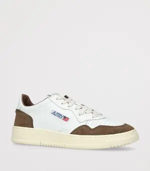 AUTRY Leather And Suede Medalist Sneakers - Brown