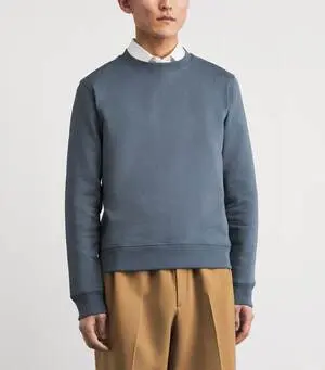 Sandro Cotton Logo Sweatshirt - Black