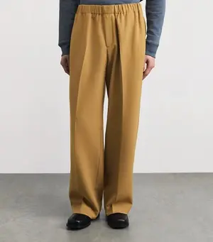 Sandro Jersey Wide-leg Trousers