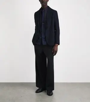 Corneliani Cotton Jersey Shirt - Navy