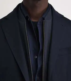 Corneliani Cotton Jersey Shirt - Navy