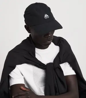 Moose Knuckles Crescent Logo Baseball Cap - Black