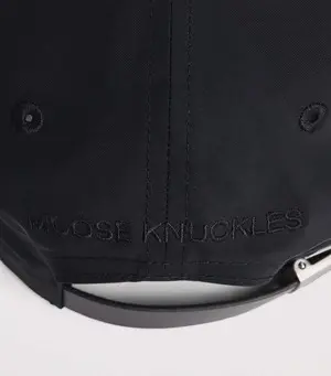 Moose Knuckles Crescent Logo Baseball Cap - Black