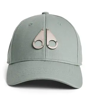 Moose Knuckles Cotton Baseball Cap Green