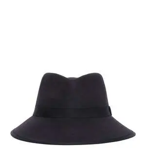 Max Mara Wool Felt Trilby Hat - Blue